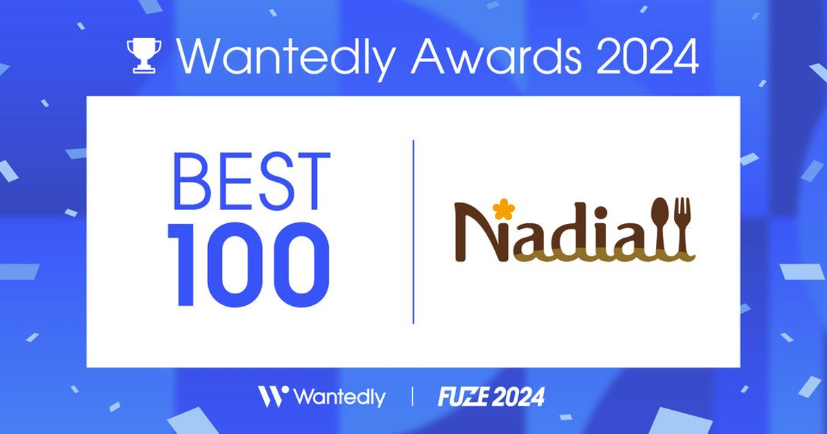 Nadia株式会社、『Wantedly Awards 2024』 TOP100社にノミネートされました！ | Nadiaイベントレポート