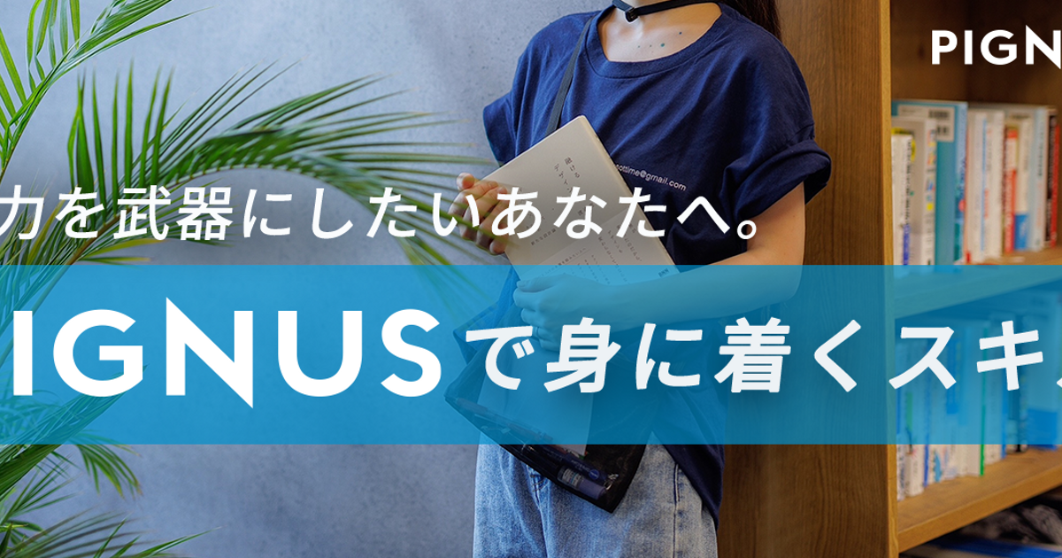 実力を武器にしたいあなたへ。PIGNUSで身につくスキルを分解解説 | 株式会社PIGNUS