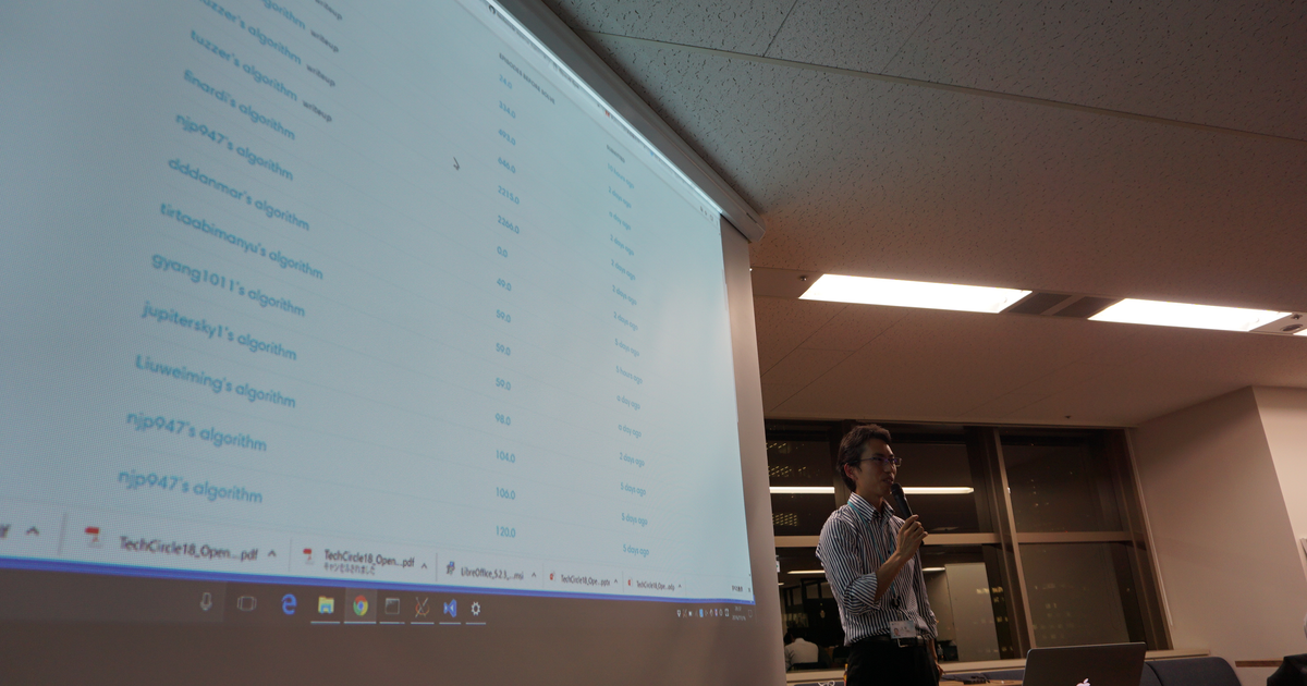 Tech-Circle #18 Pythonではじめる強化学習 OpenAI Gym 体験ハンズオンを開催しました | TIS株式会社