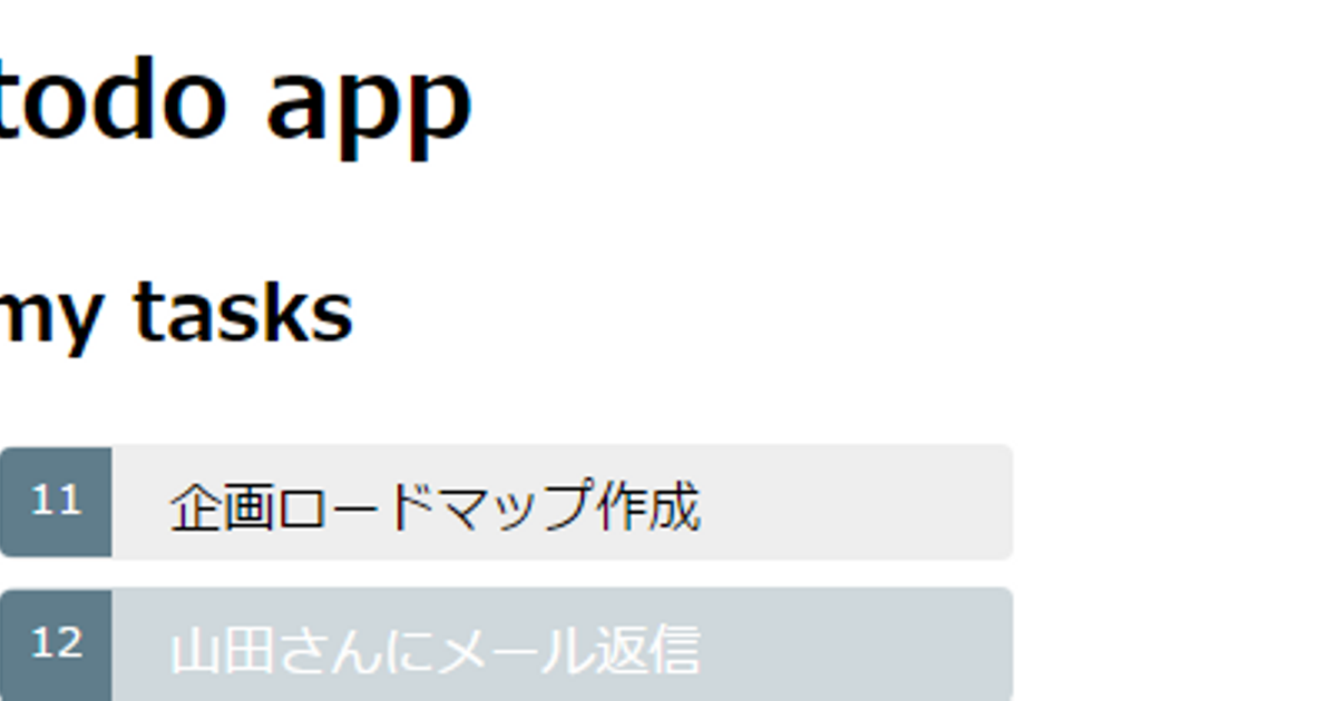 はじめてのAngular2 TODOアプリをつくる② コンポーネントとサービス編 | 株式会社ゴーリスト
